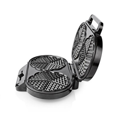Waffle Maker Iron, Double Heart Shape Waffle Machine with Non Stick ...