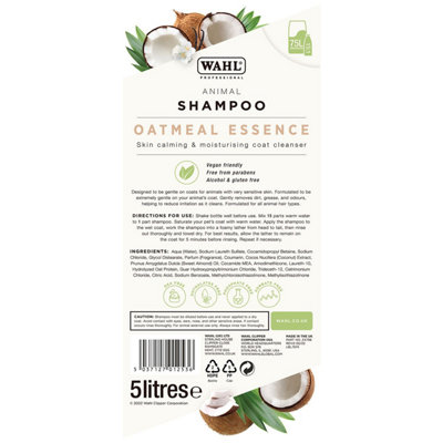 Wahl Animal Shampoo Oatmeal 5 Litres Enhanced Brightening Formula