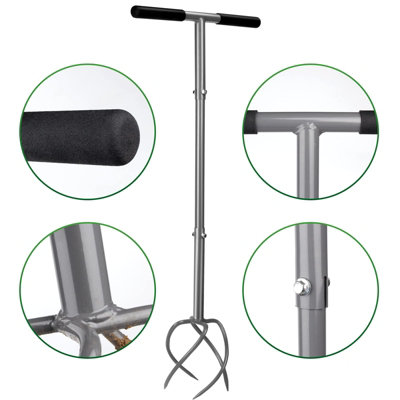 Walensee Long Handle Manual Garden Cultivator & Twist Tiller for Soil ...