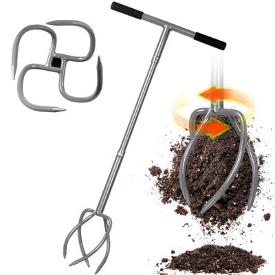 Walensee Upgrade Twist Tiller Manual Hand Garden Claw Cultivator with a ...