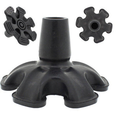 Buy Walking Stick Rubber Tip - Heavy Duty, Large Based Cane Foot ...