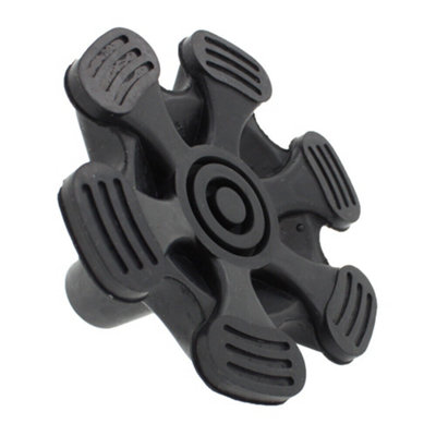 Walking Stick Rubber Tip - Heavy Duty, Large Based Cane Foot Ferrule ...