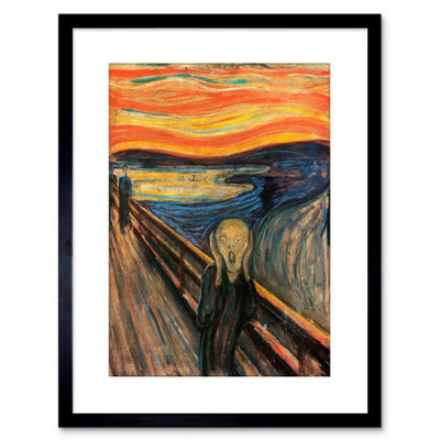 Wall Art Print Munch The Scream Painting Old Master Reproduction ...