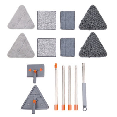 Wall Cleaning Mop Set with Adjustable Rod for Ceilings and Corners