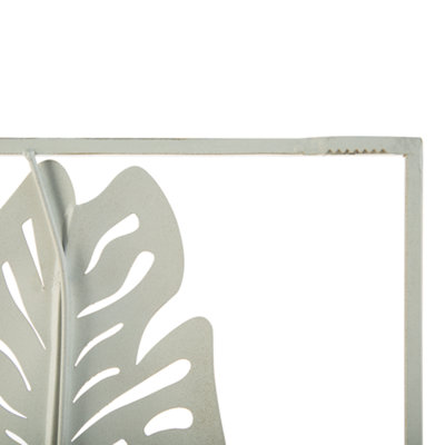 Wall Decor Leaf PALLADIUM Metal 90 cm Gold