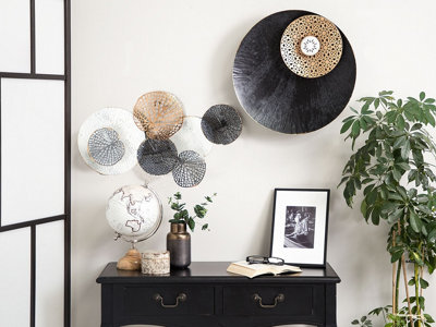Wall Decor RUBIDIUM Metal 49 cm Black