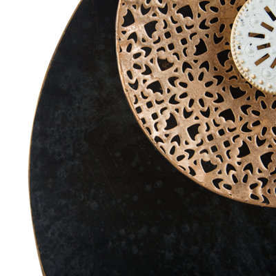 Wall Decor RUBIDIUM Metal 49 cm Black