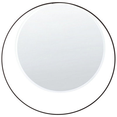 WALL MIRROR AGDE 50 CM 50 CM METAL BLACK