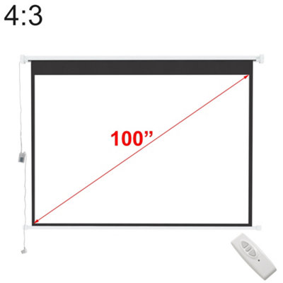 Wall Mount Motorized Electric Projector Screen for Home Theater Movie ...