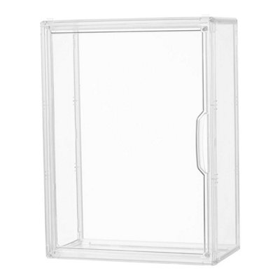 Wall Mount Plastic Transparent Box 3-Tier Storage Display Case