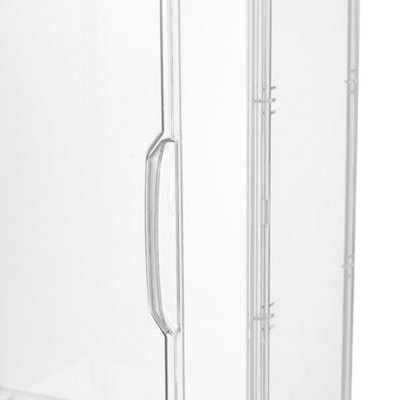 Wall Mount Plastic Transparent Box 3-Tier Storage Display Case