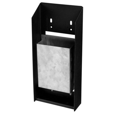Wall Mounted Ash Bin Cigarette Butt Disposal Unit Outdoor Galvanised ...
