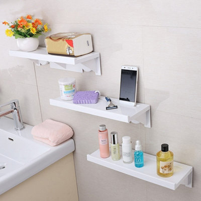 Stick on bathroom shelf store