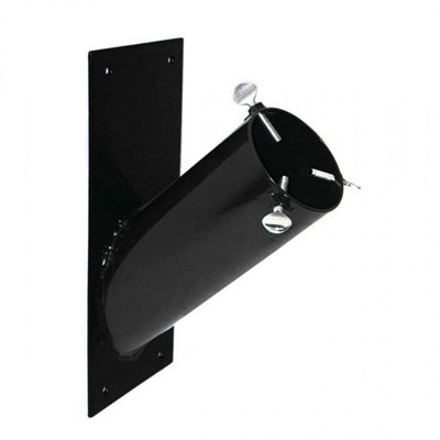 Wall Mounted Christmas Tree Stand Flag Holder Bracket - Black | DIY at B&Q