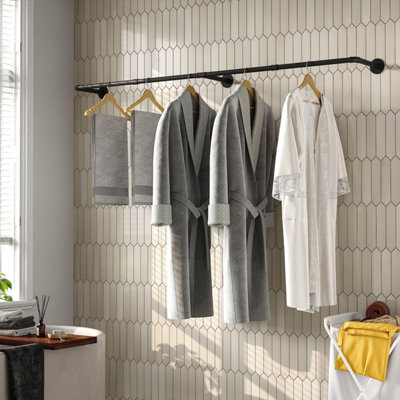 Wall Mounted Clothes Rack,184cm (1 Pack)