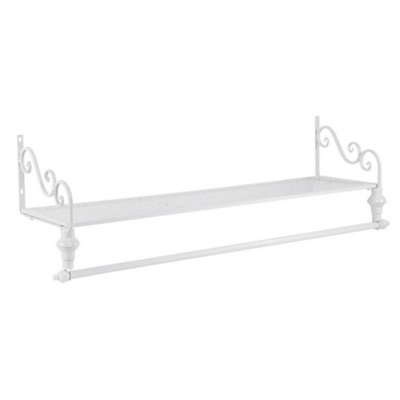 Wall Mounted Clothes Rail Garment Clothing Hanging Rack with Display ...