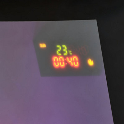 Wall Mounted Curved Log Effect Fireplace - 91cm