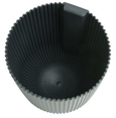 Wall Mounted Flower Pot Planter Plastic Hanging Basket Grooved Texture ...