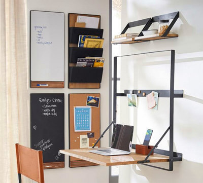 Folding wall computer desk store
