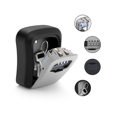 Wall Mounted Key Box Door Key Password Box | DIY at B&Q