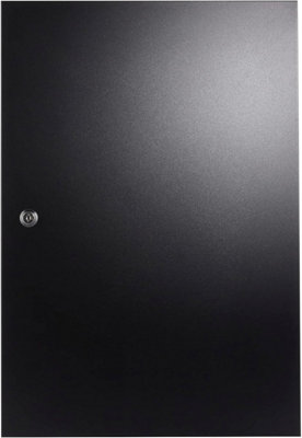 Wall Mounted Key Cabinet Black Storage Up to 98 Keys Key Lock | DIY at B&Q