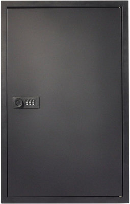 Wall Mounted Key Cabinet Combination Lock Security Storage box 50 Hooks