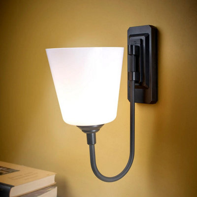 Wall Mounted Lamp - Battery Powered Cordless Rotating Angle Adjustable ...