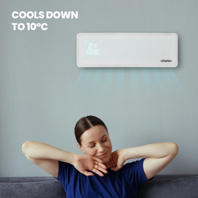 Wall Mounted Overdoor Heater with Timer & LED Display Remote PTC ...