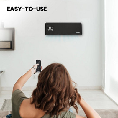 Wall Mounted Overdoor Heater with Timer & LED Display Remote PTC ...