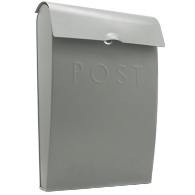Wall Mounted Post Box in Grey M&W