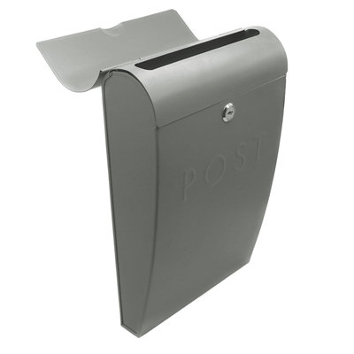 Wall Mounted Post Box in Grey M&W