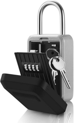 Wall Mounted Security Key Box With 4 Digit Digital Code, Extra Large ...