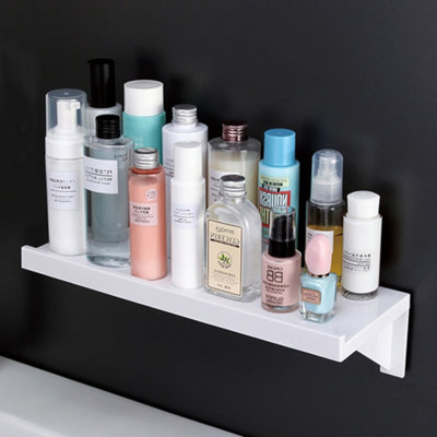 Wall-mounted Self-adhesive Waterproof Shower Shelf without Drilling ...