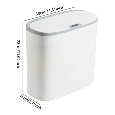 Wall-mounted Smart Sensor Waterproof Trash Can Kitchen Bin Recycling ...