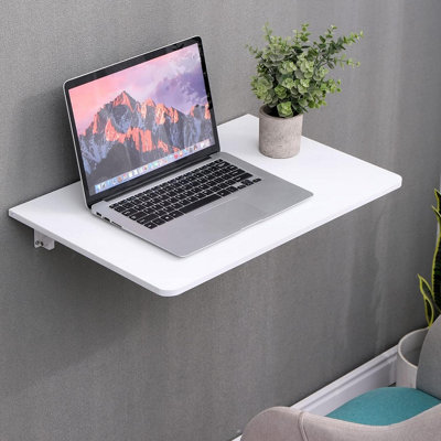 Wall Mounted Table Desk Drop-Leaf Folding Computer Laptop Table ...