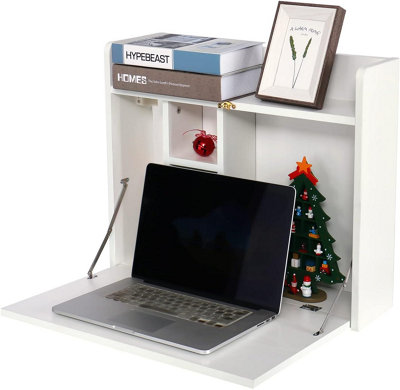 Wall Mounted Table, Multifunctional Fold Down Wall Mounted Laptop ...