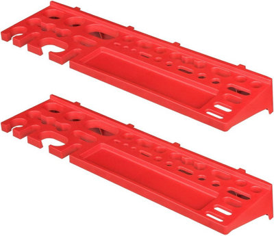 WALL MOUNTED TOOL PEG BOARD SET GARAGE STORAGE BINS WORKSHOP RACK SHED ...