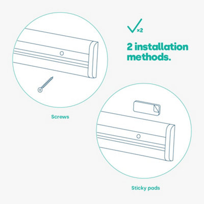 Wall Mounting Friction Grip and Adjustable Hook Rack for Kitchen ...