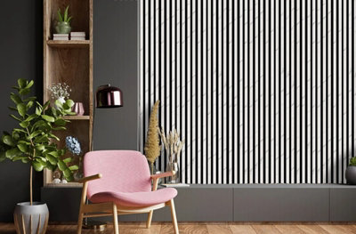 Wall Panel Wood Slat Marble Decorative Wooden Wall Panelling 3D Slatted ...