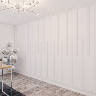 Buy Wall Panels World Athens Decorative MDF Wall Panelling Kit - Primed ...