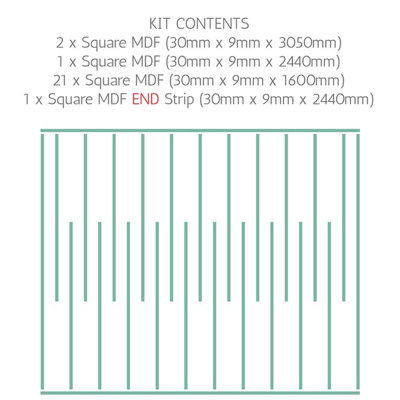 Buy Wall Panels World Athens Decorative MDF Wall Panelling Kit - Primed at B&Q