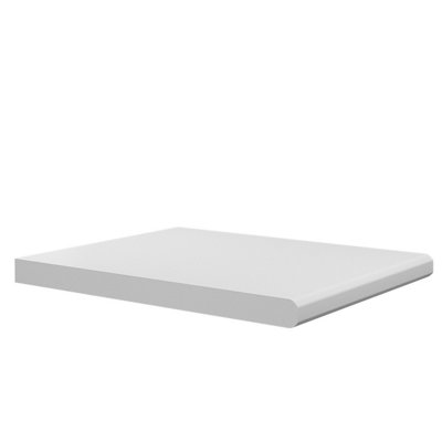 Wall Panels World MDF Shelf Board (Double Bullnose Edge), 195mm x 25mm ...