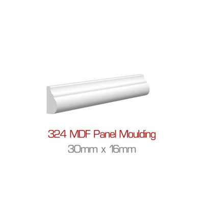 Wall Panels World MDF Wall Panelling Kit - 324 Panel Moulding, Primed