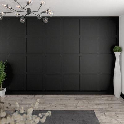 Wall Panels World MDF Wall Panelling Strips, 50mm x 9mm x 2440mm Primed ...