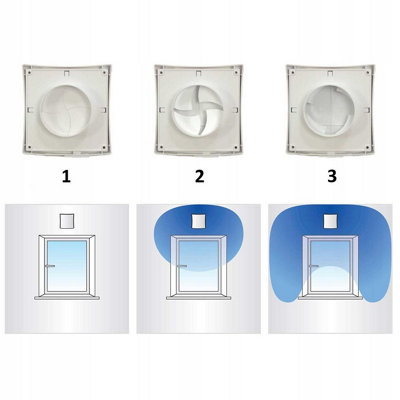 Wall Passive Air Intake Ventilation Kit 100mm with Adjustable Airflow ...