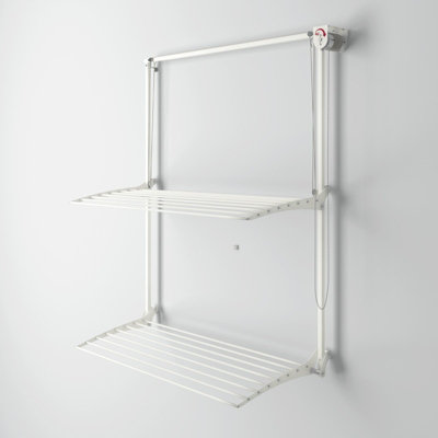 Wall Plus 120, Wall mounted upright dryer, retractable and foldable ...