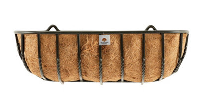 Wall Trough Basket Planter Window BoxMetal Heavy Duty 600mm wide