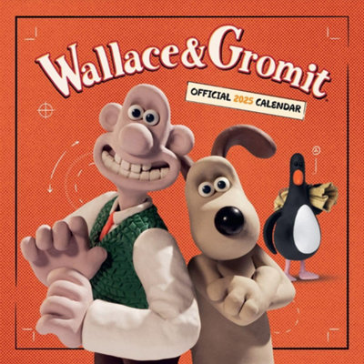 Wallace and Gromit 2025 Square Wall Calendar Multicoloured (30cm x 30cm)