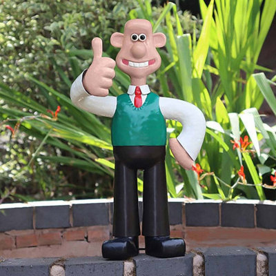 Wallace and Gromit Wallace Metal Garden Sculpture