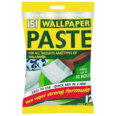 Wallpaper Paste - Hangs Up to 10 Rolls - Quick Mix in 3 Minutes - All ...